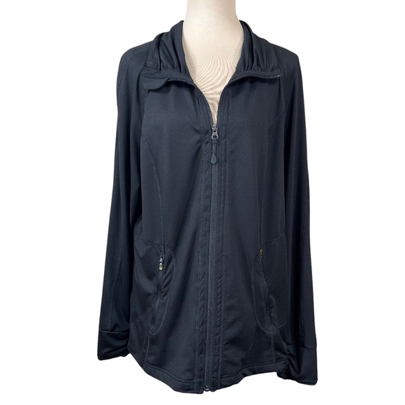 Tangerine | Jackets & Coats | Tangerine Black Zipup Athletic Sport ...